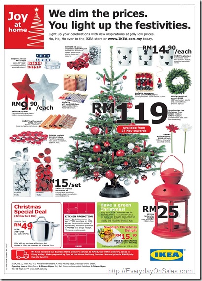 Selected Promotion To You !: IKEA Christmas Special Deal